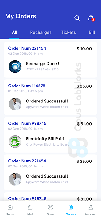 2 App Template | Online Bill Payment App | Recharge App | Booking App| Wallet App | PayQuick by ...